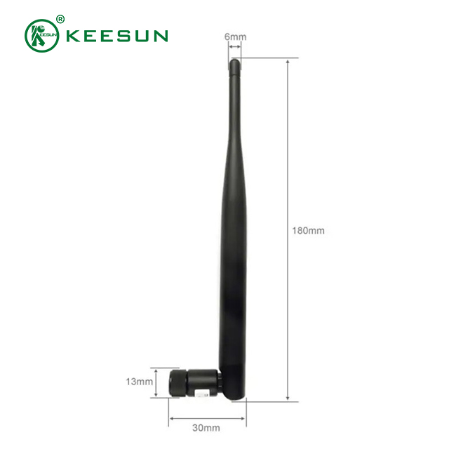 Antena sudut karet 2400-2500MHz untuk router
